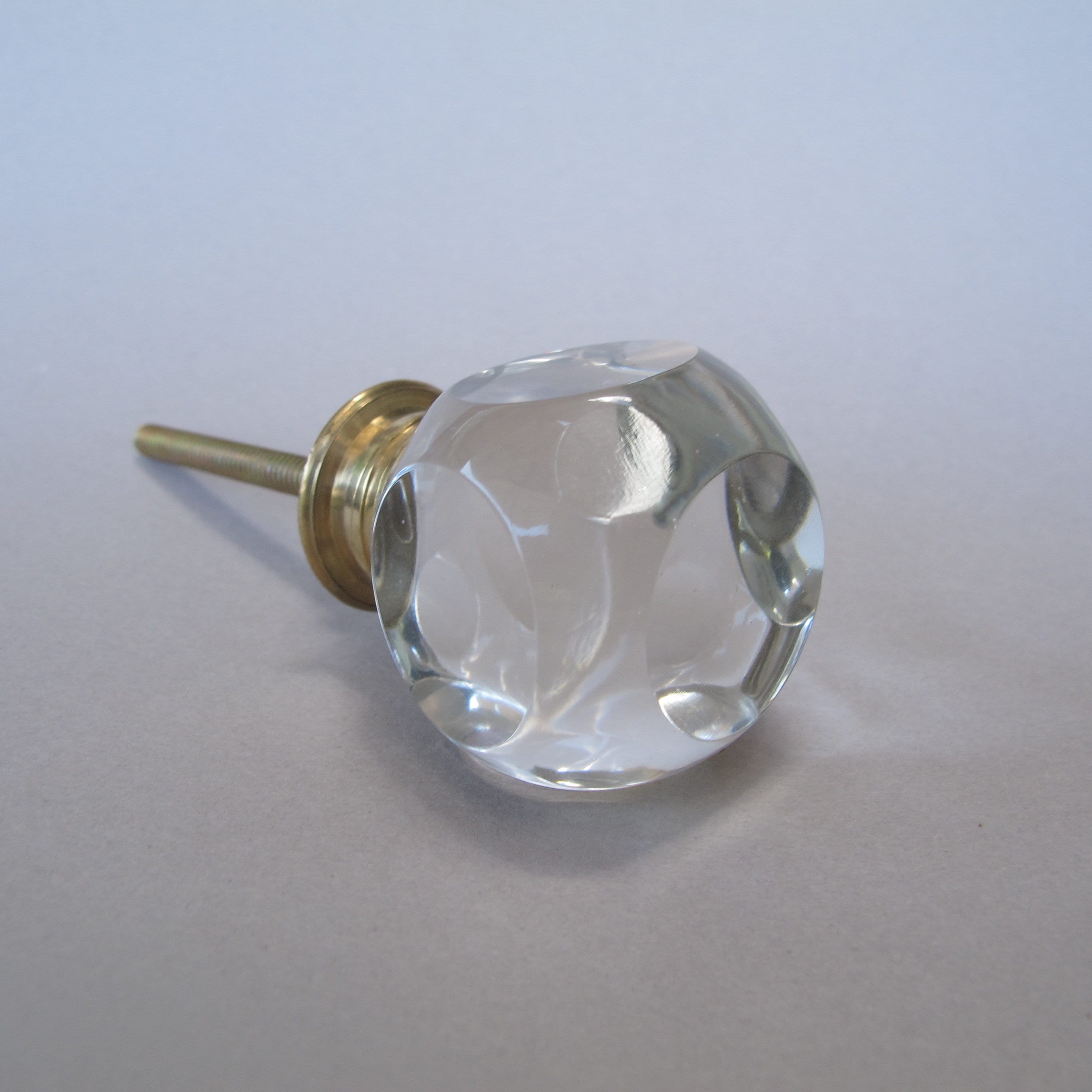 Crystal Luna Knob - Glass Knob, Glass Pull, Knobs and Pulls, Pull Knob ...