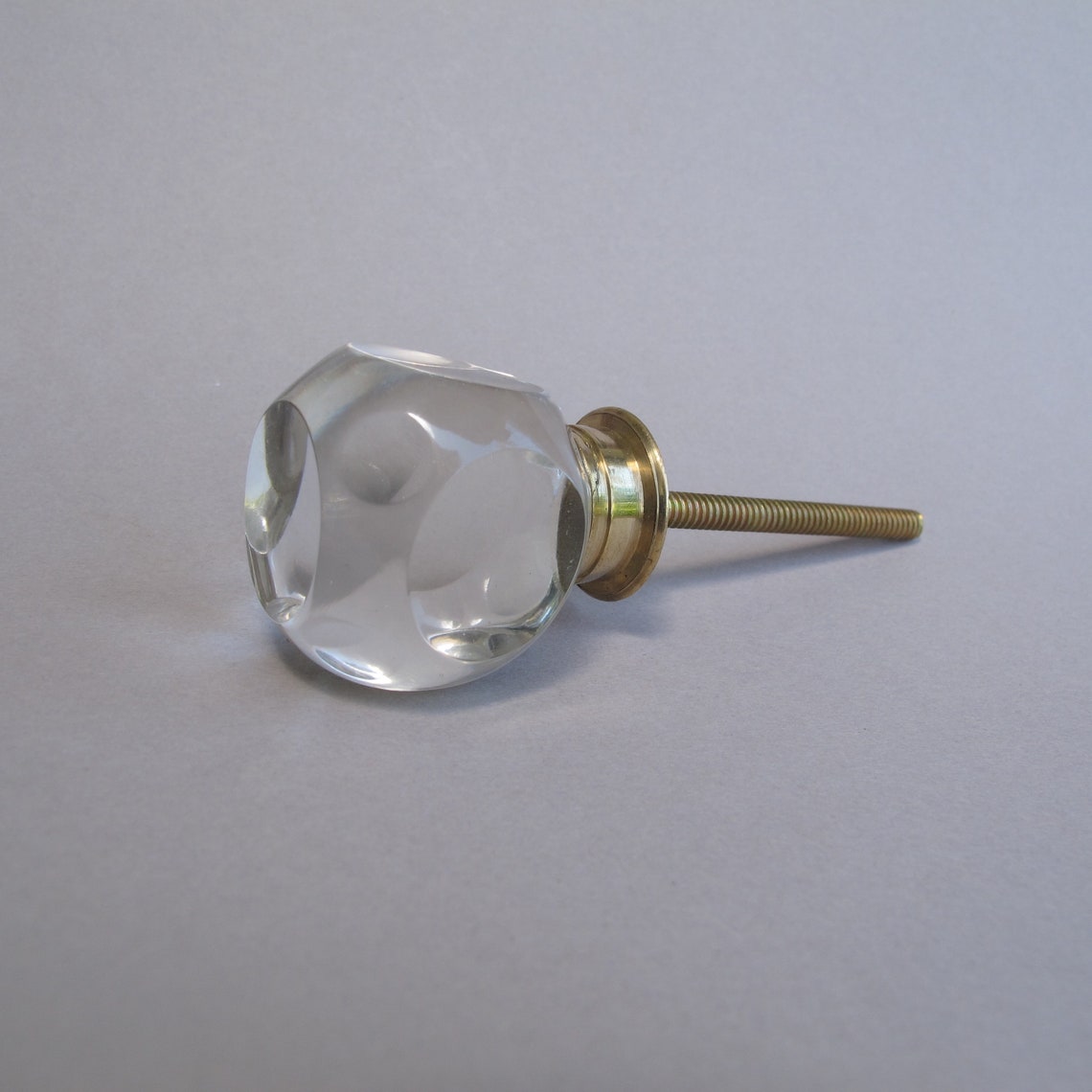 Crystal Luna Knob Glass Knob Glass Pull Knobs and Pulls | Etsy