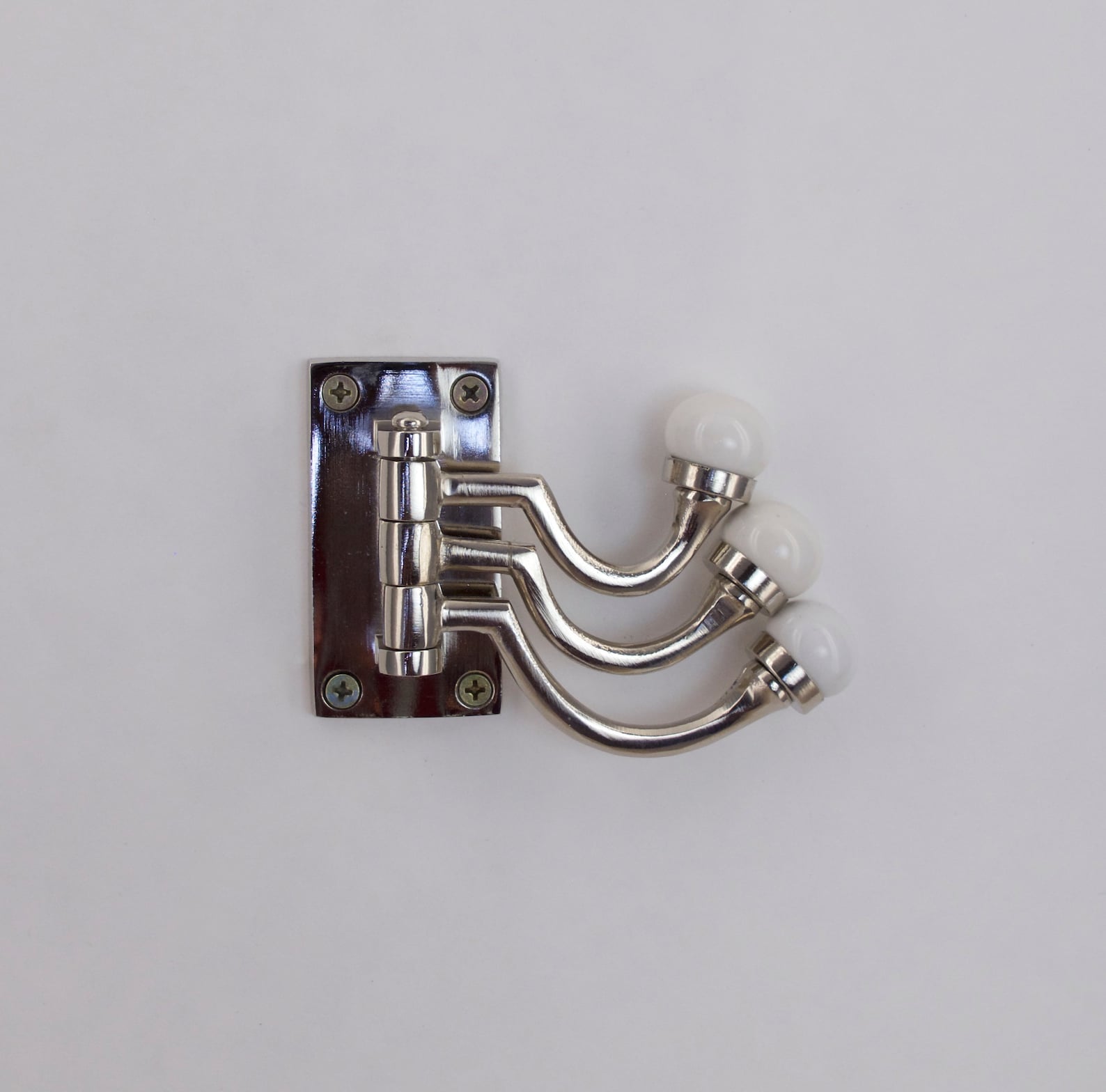 Modern Silver Multi Hook - Coat Hook Wall Mount | Vintage Wall Hooks ...