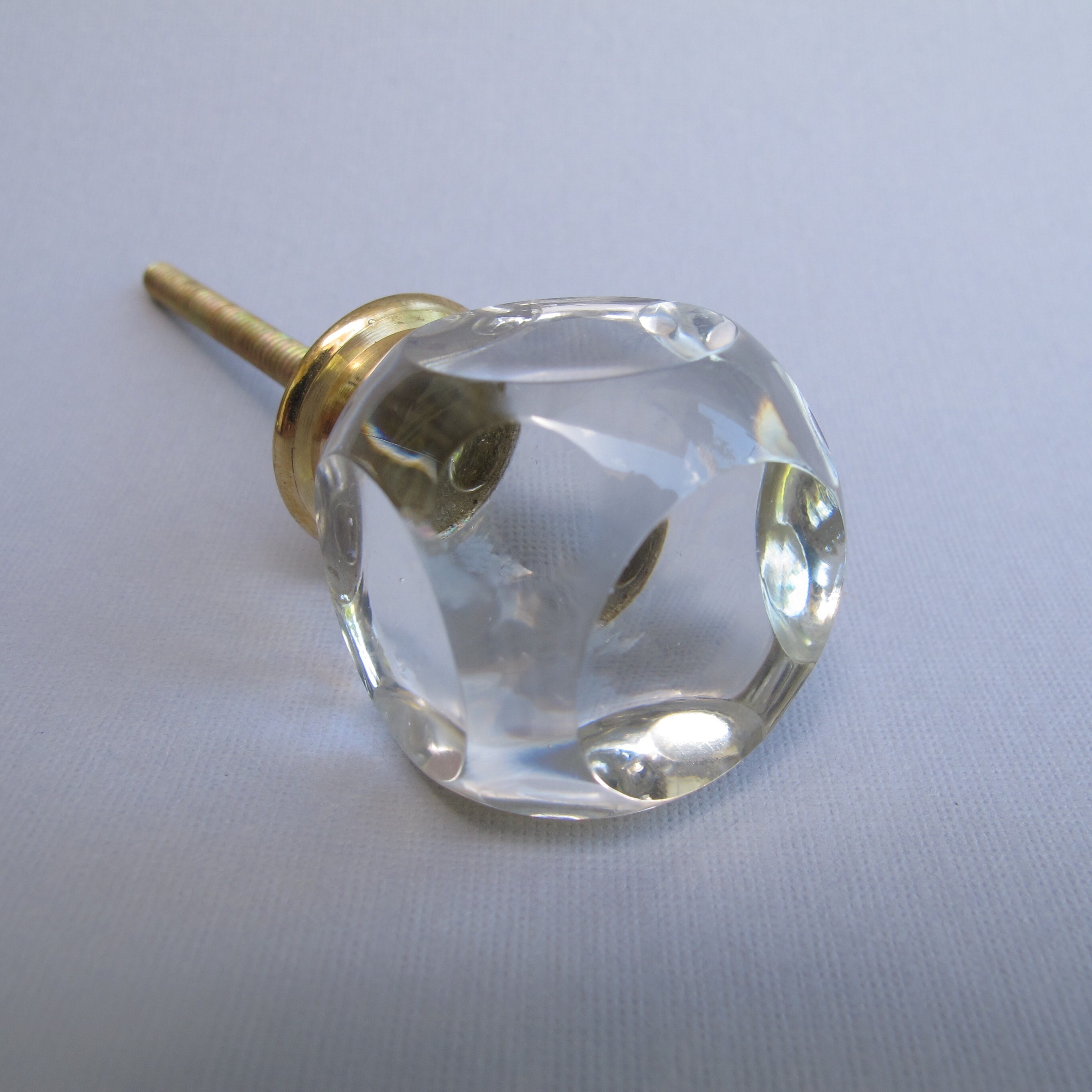 Crystal Luna Knob - Glass Knob, Glass Pull, Knobs and Pulls, Pull Knob ...