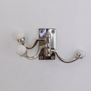 Modern Silver Multi Hook - Coat Hook Wall Mount | Vintage Wall Hooks | Wall Mounted Coat Hooks ...