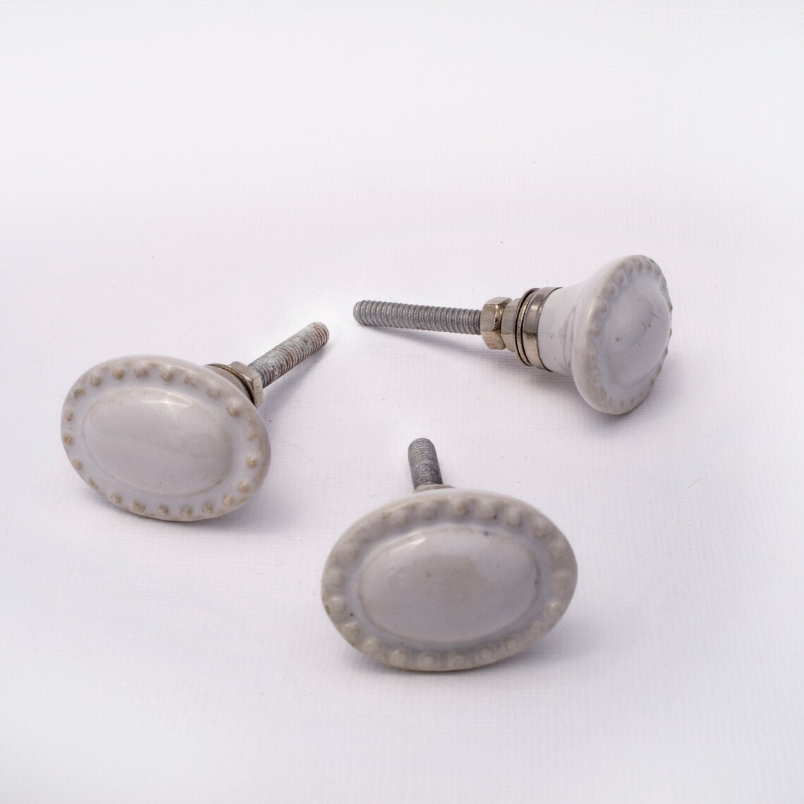 Petite Halo Knob - Ivory - Decorative Ceramic Drawer Pull Knob, Dresser ...
