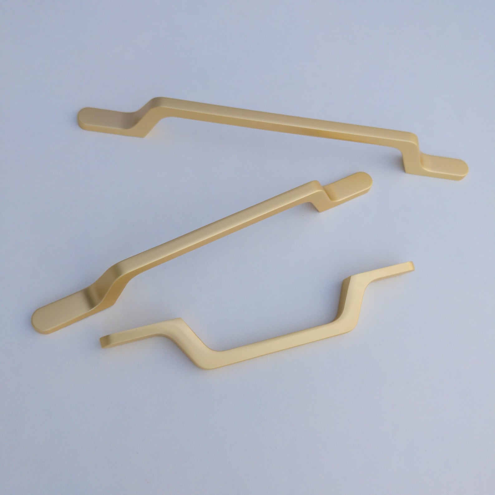 Stepped Matte Gold Handles Drawer Handles Pulls Gold Satin - Etsy