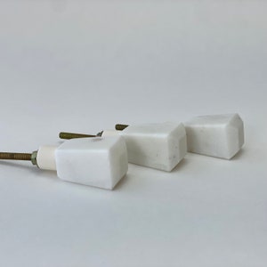 Quartz Knob - White Stone, Drawer Knob, Dresser Knob, Cabinet Knobs and ...