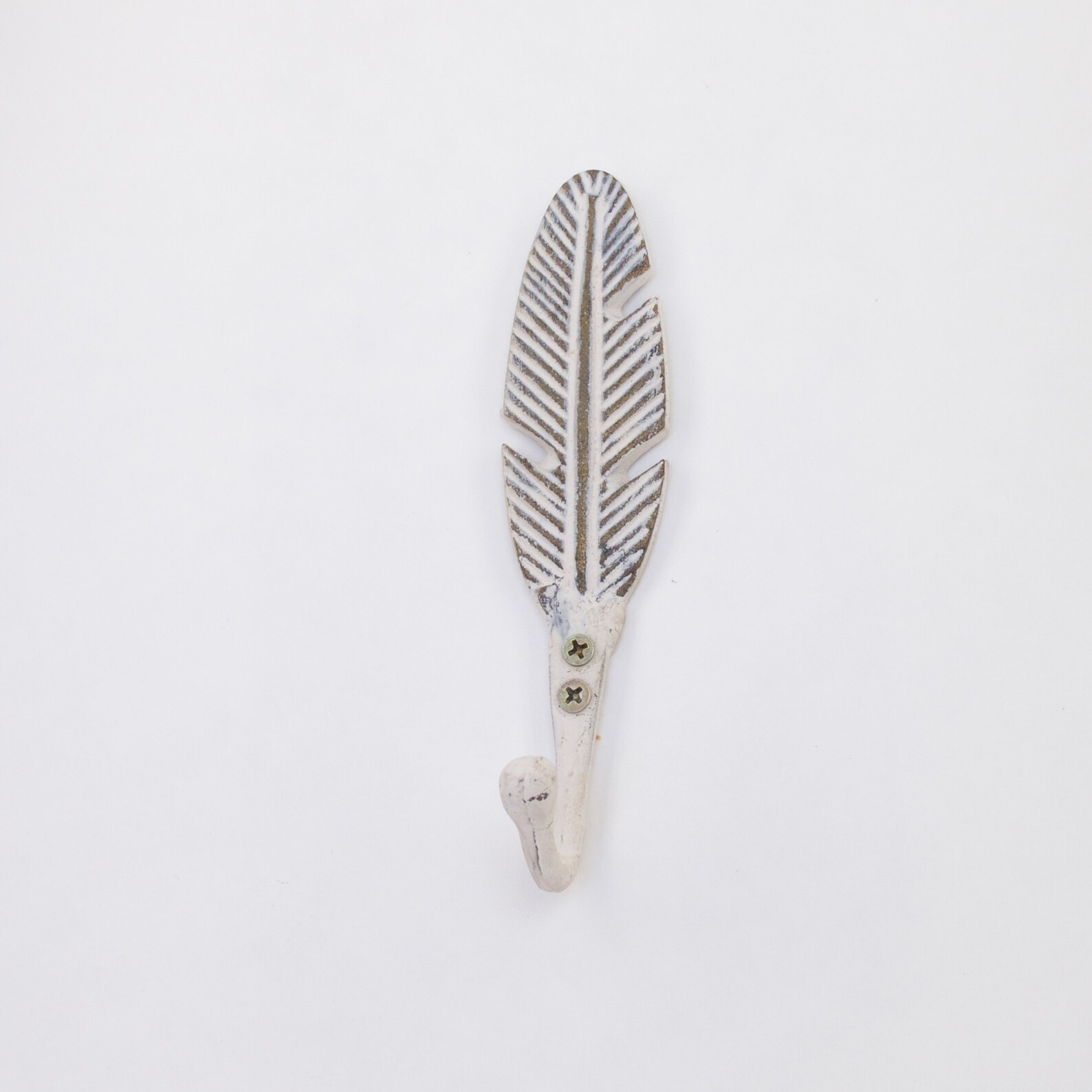 Boho Feather Hook White Wall Mount Coat Hook Wall Mount - Etsy
