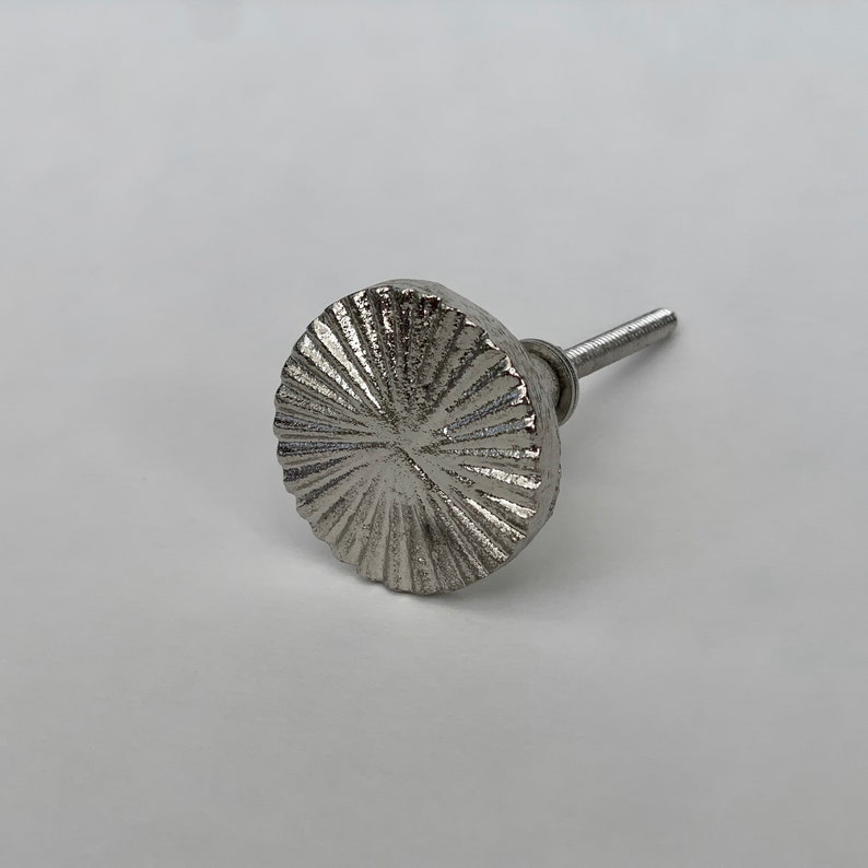 Silver Radial Knob Dresser Knob Modern Knobs and Pulls | Etsy