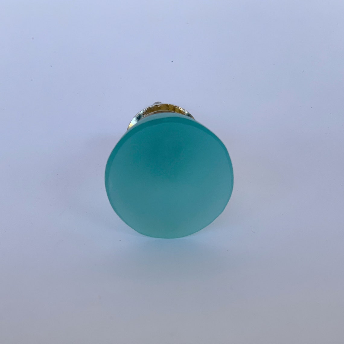 Frosted Turquoise Beach Glass Knob Glass Dresser Drawer Pull | Etsy