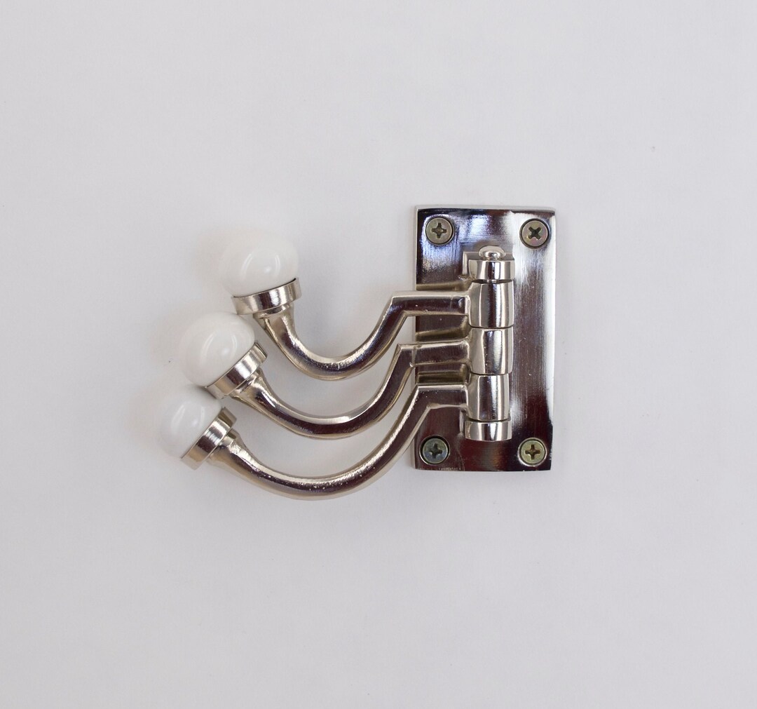 Modern Silver Multi Hook - Coat Hook Wall Mount | Vintage Wall Hooks ...