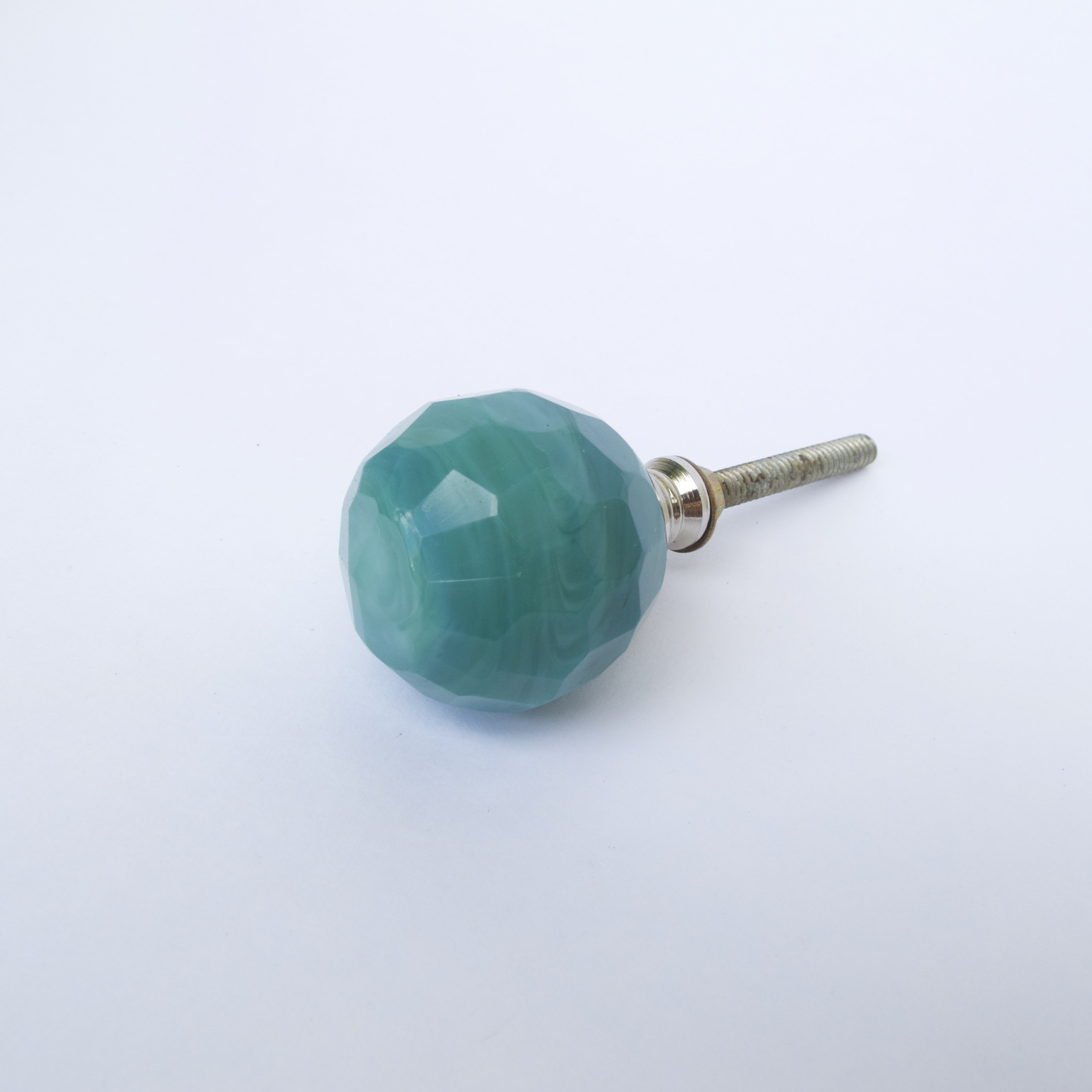 Mimi Knob - Teal Glass Knob, Cabinet Pull, Cupboard Knob, Vintage ...