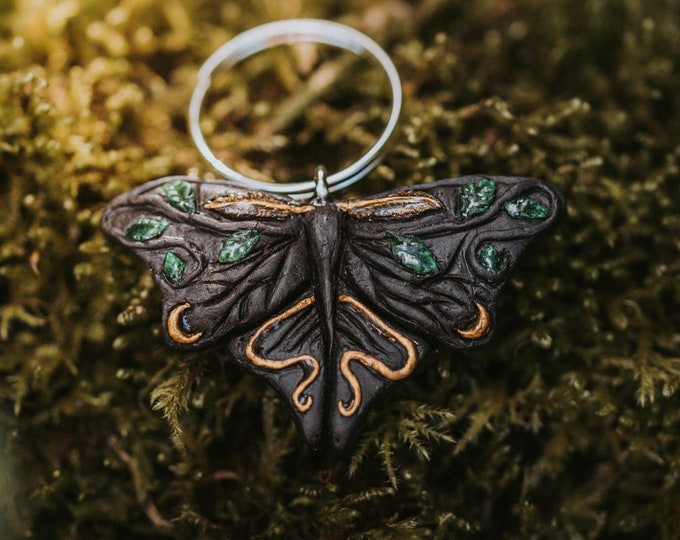 Magical Moth Tag ~ Polymer Clay Moth Dog Tag, Magical Dog Tag, Dog Gear ...