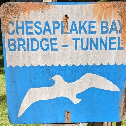 Chesapeake Bay Bridge Tunnel Recreated Road Sign Art - Etsy