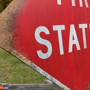 Fire Station Recreated Retro Style Road Sign Art - Etsy