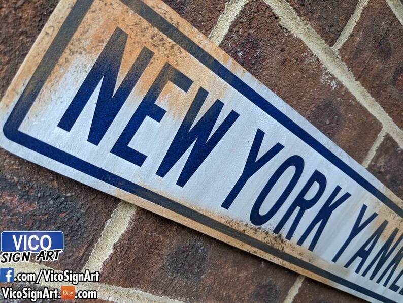 Yankees Drive Baseball Street Sign Art | Etsy