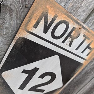 Route 12 North OBX Recreated Road Sign Art - Etsy