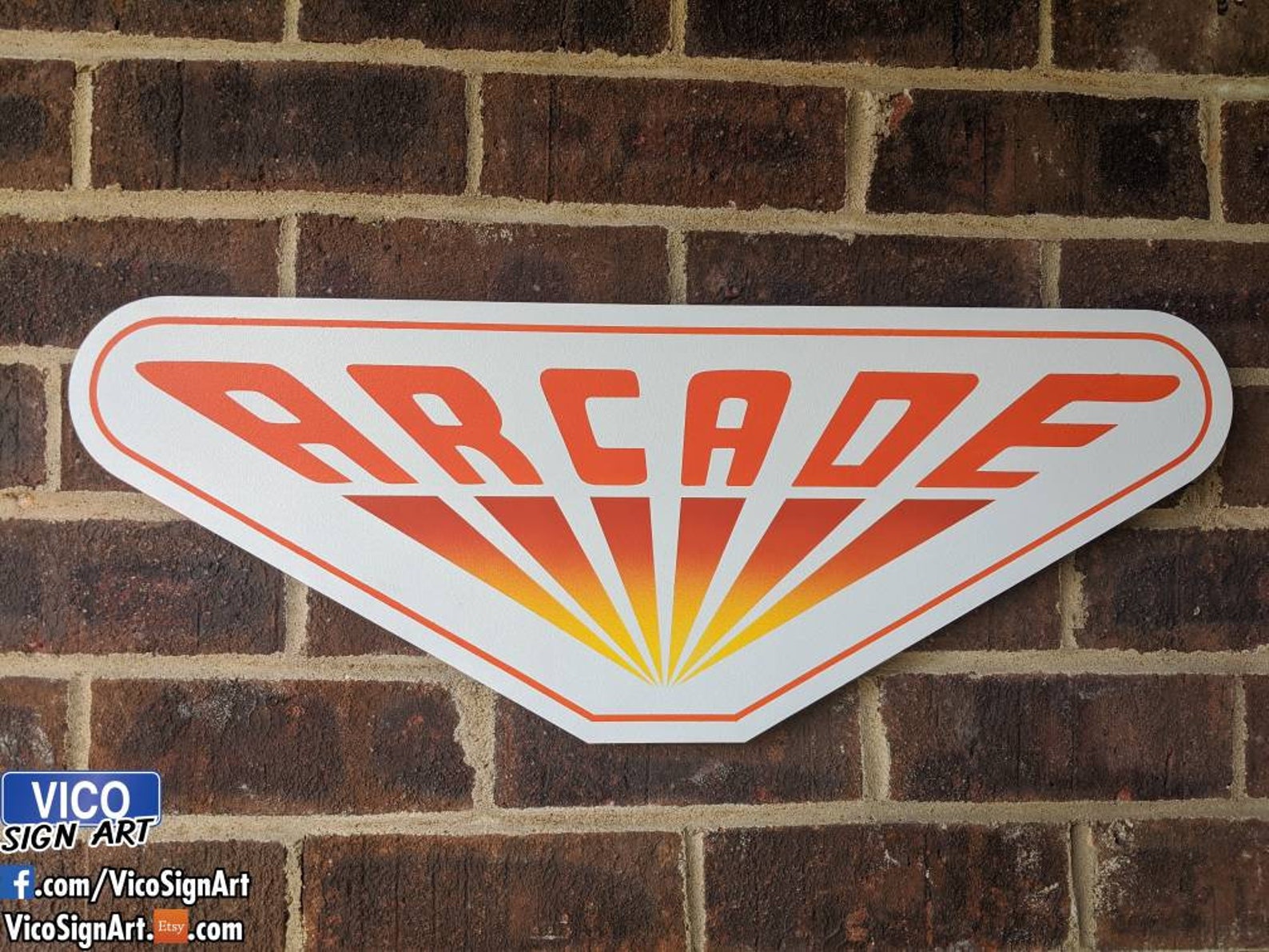 Arcade Recreated Stranger Things Style Sign Art Clean - Etsy