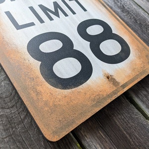 Speed Limit 88, Back to the Future Road Sign Art - Etsy
