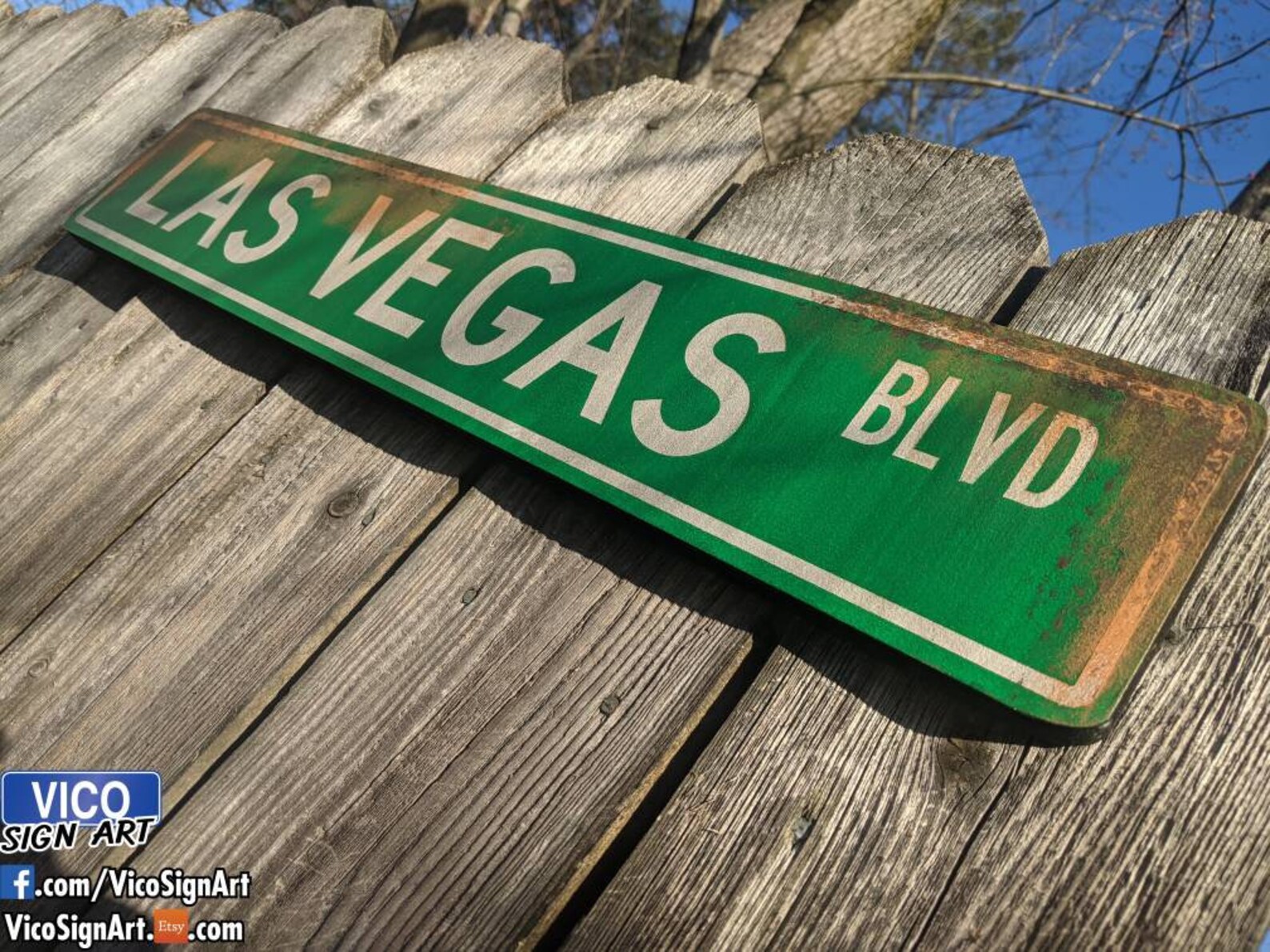 Las Vegas Blvd Street Sign Art | Etsy