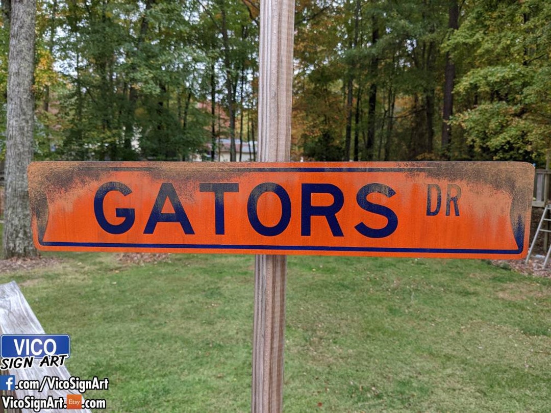Gators Freeway - College Street Sign Art - Etsy