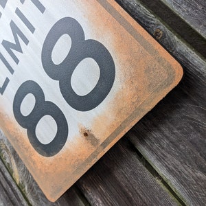 Speed Limit 88, Back to the Future Road Sign Art - Etsy