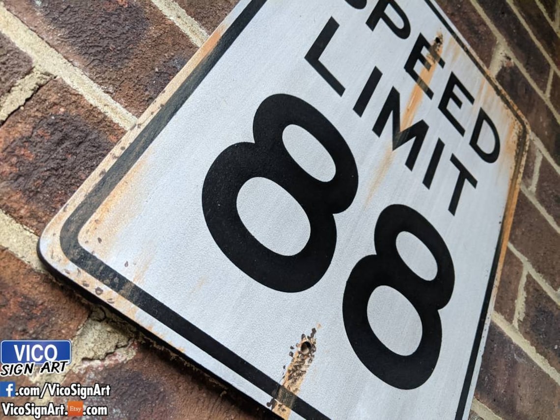 Speed Limit 88 Back to the Future Road Sign Art - Etsy