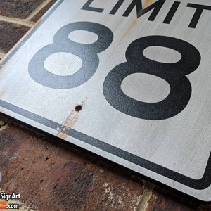Speed Limit 88 Back to the Future Road Sign Art - Etsy