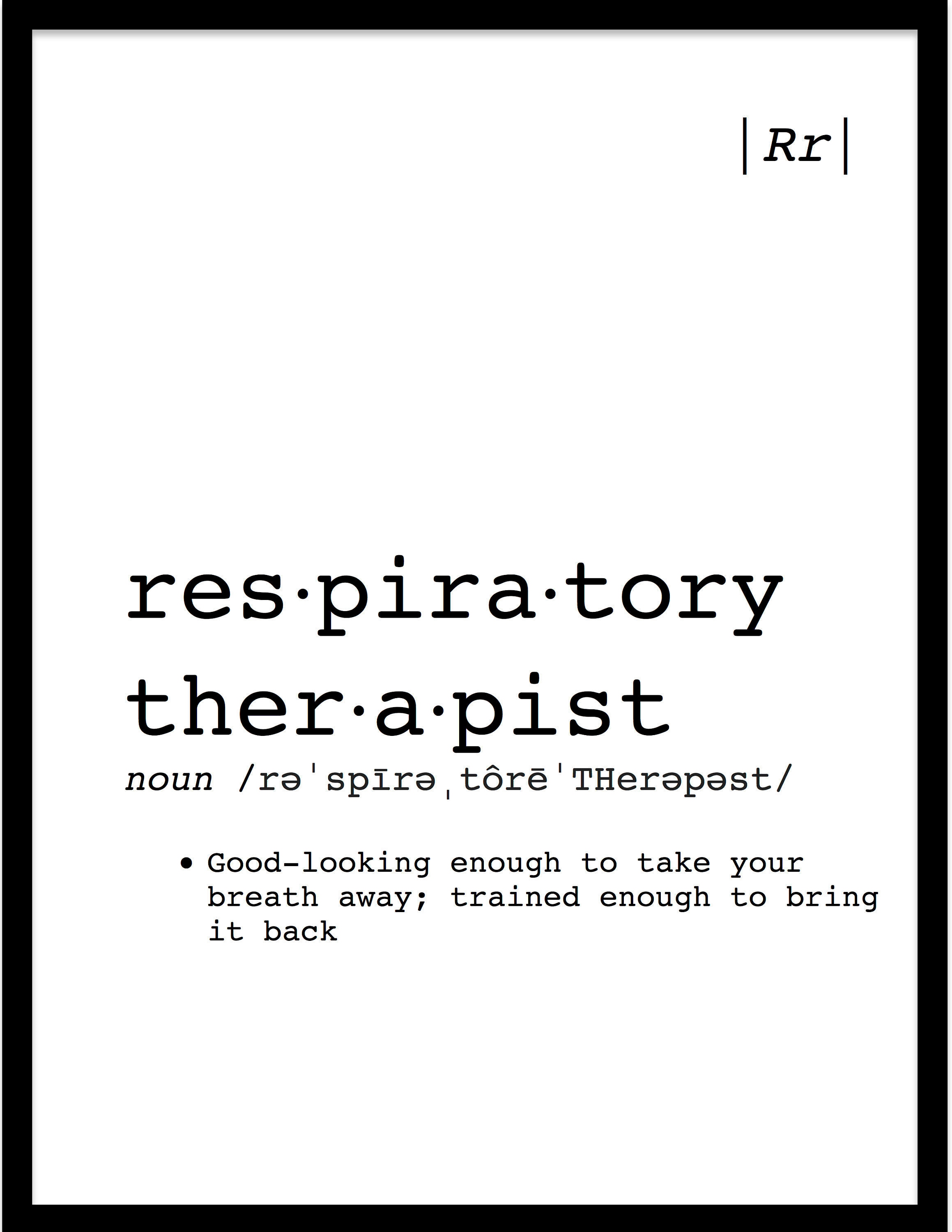 Respiratory Therapist Definition Minimalistic Wall Decor Medical respiratory-therapist-definition-minimalistic-wall-decor-medical