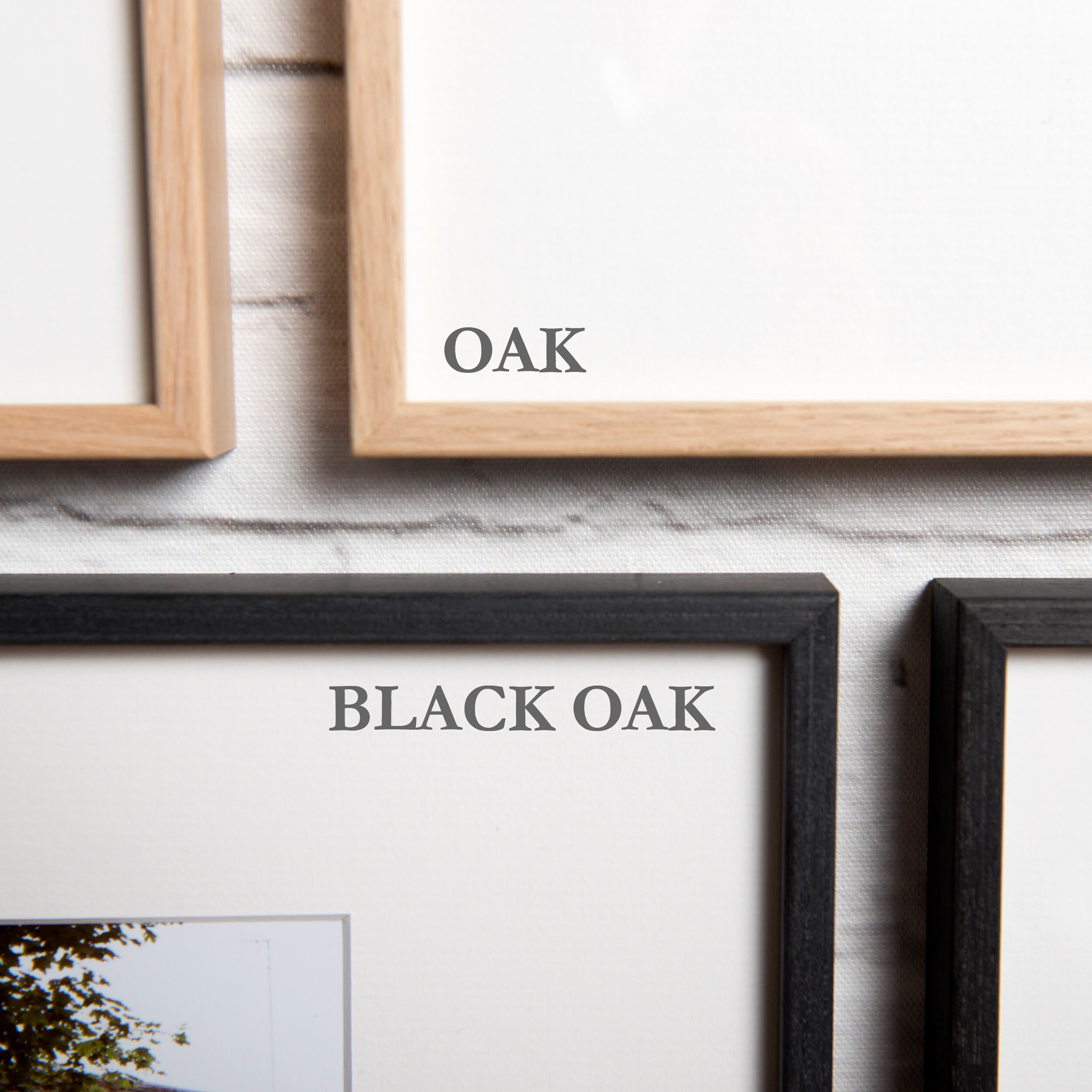 Personalised Photo Frame With Caption: Contemporary Veneer Frames - Etsy UK