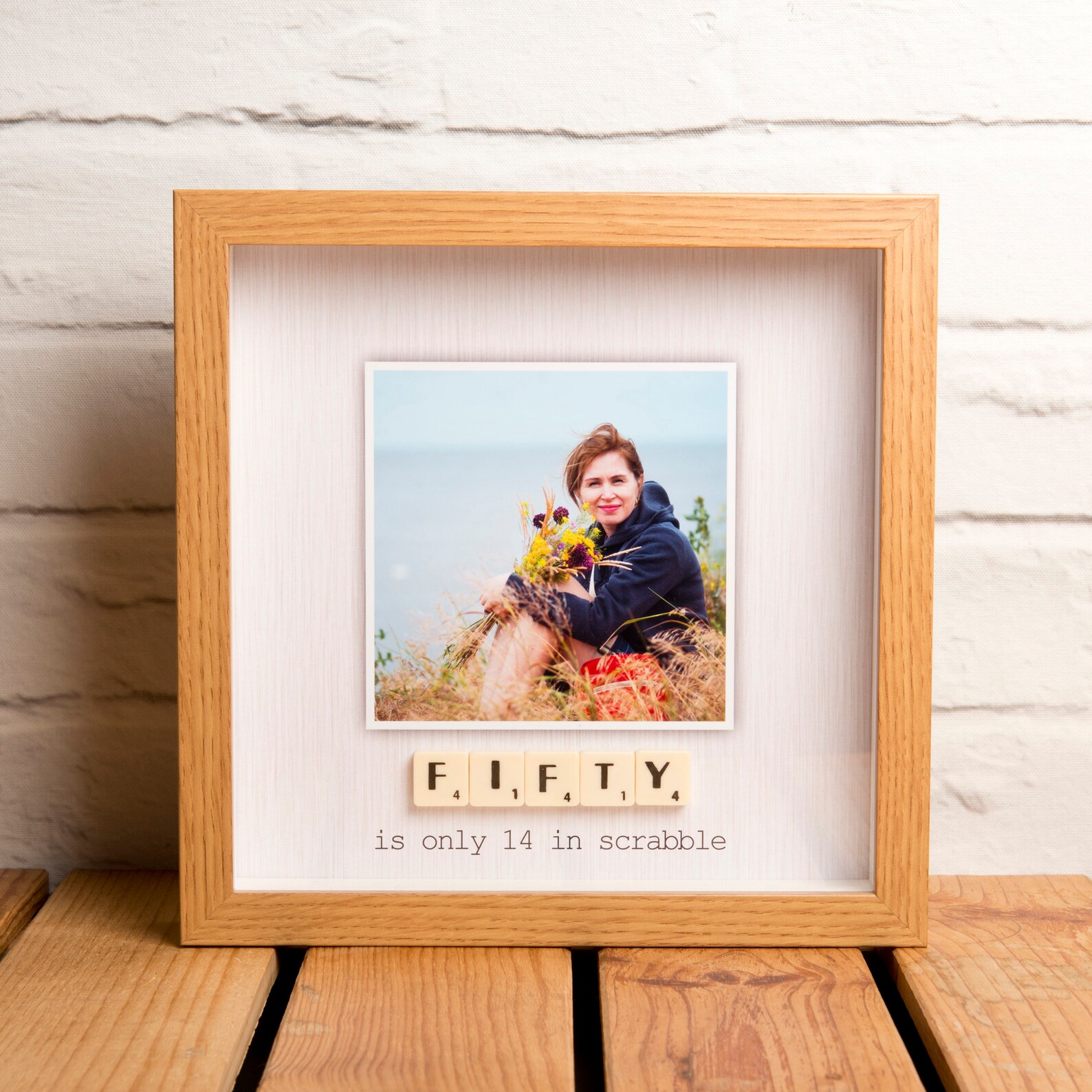 PERSONALISED 50th Birthday Scrabble Photo Frame Great 50th | Etsy