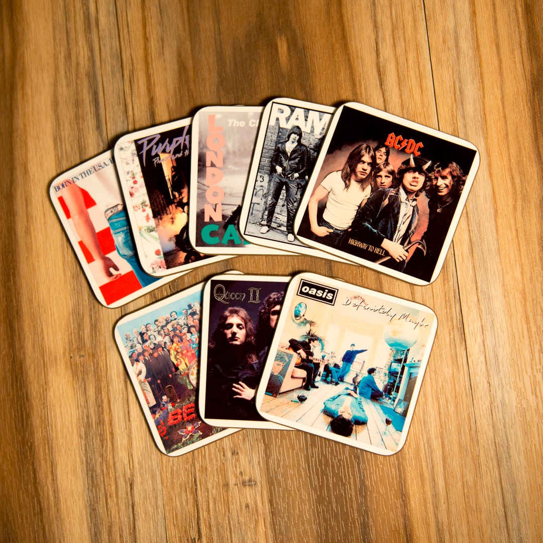 Personalised Album Art Coasters: Music Lover Gift - Etsy