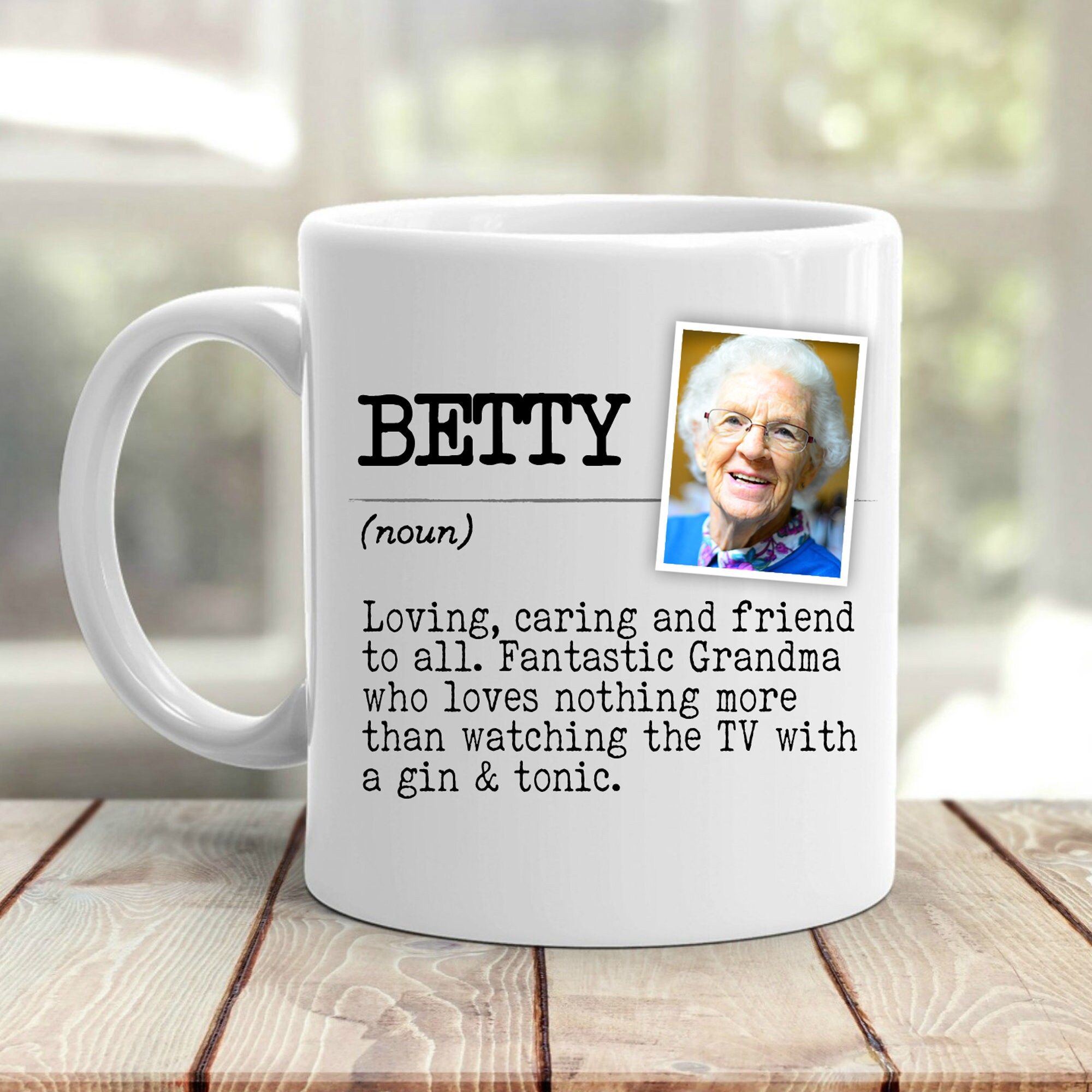 Personalised Name Mug With Photo Name Definition Mug Add | Etsy