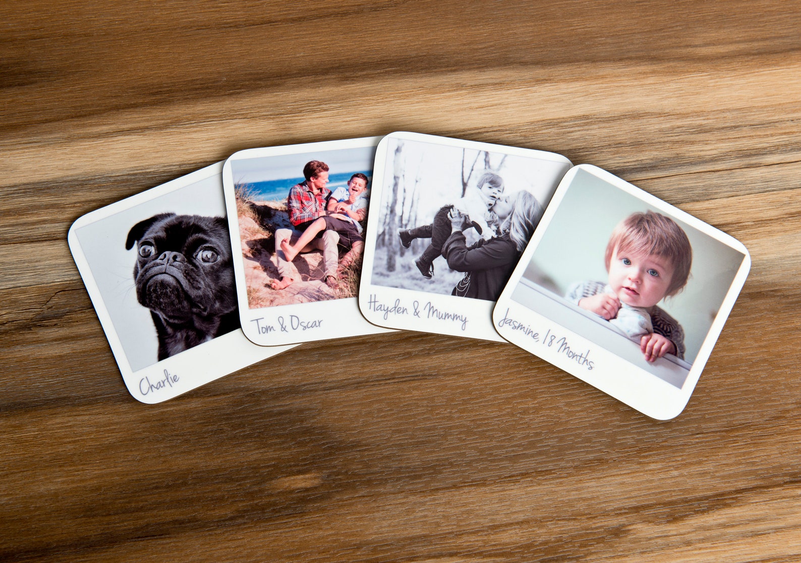 Personalised Photo Coasters Retro Style Photo Coasters - Etsy UK
