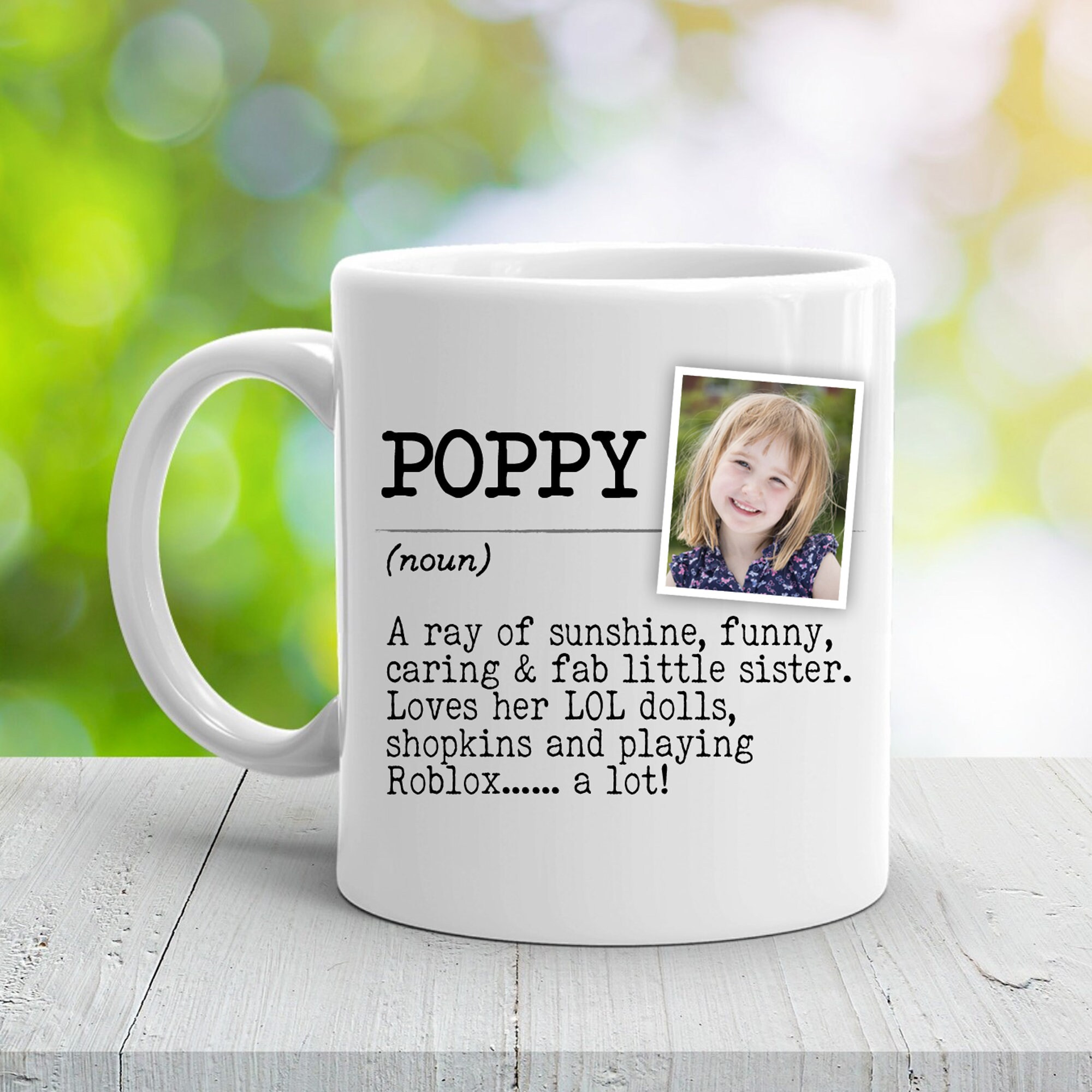 Personalised Name Mug With Photo Name Definition Mug Add | Etsy