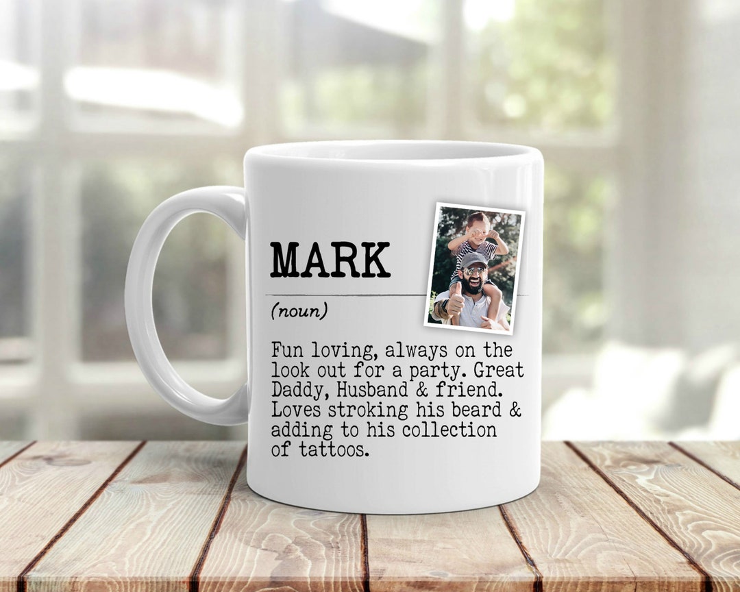 Personalised Name Mug With Photo, Name Definition Mug, Add Your Own ...