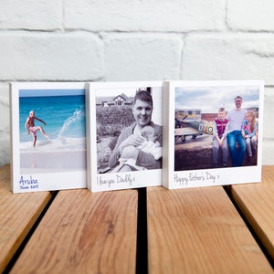 Personalised Chunky Retro Style Photo Blocks With Your Photo & Message ...