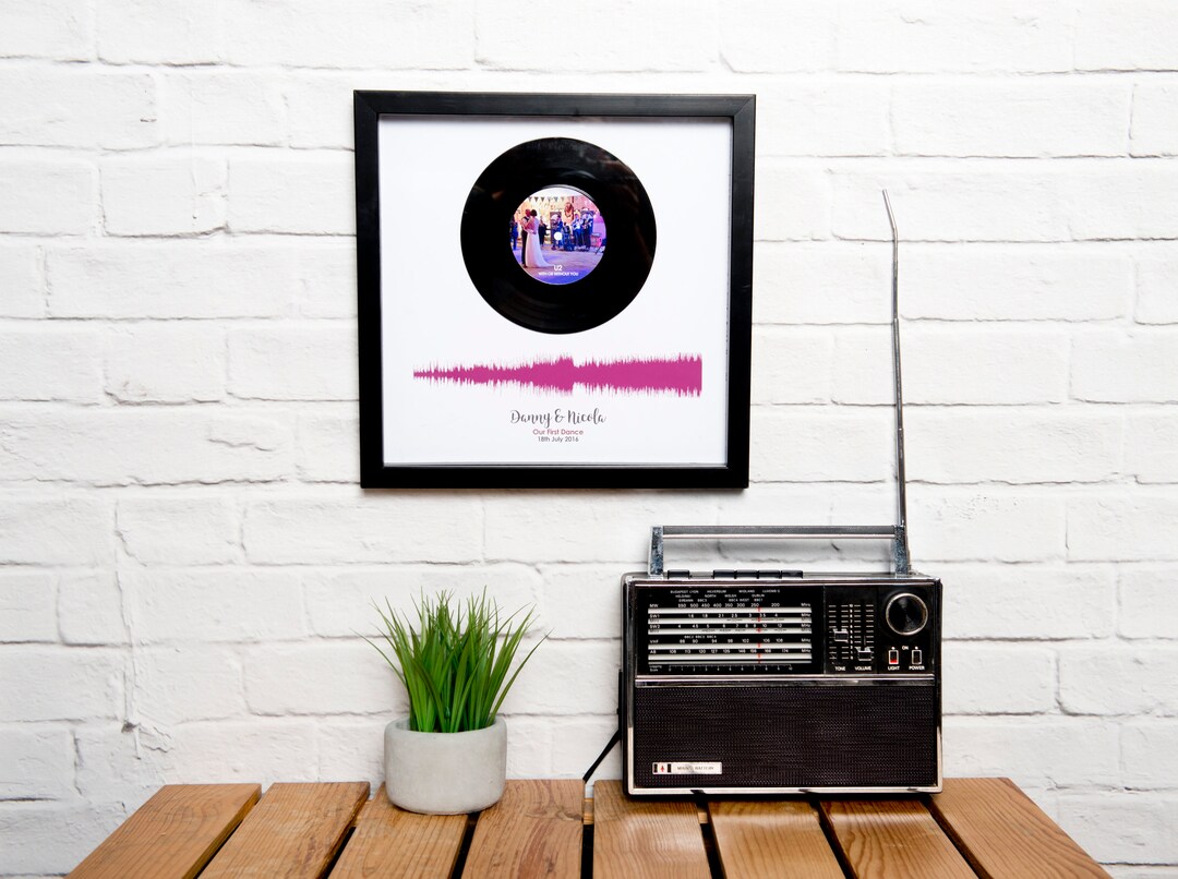 PERSONALISED Framed First Dance Vinyl Record First Wedding Anniversary ...