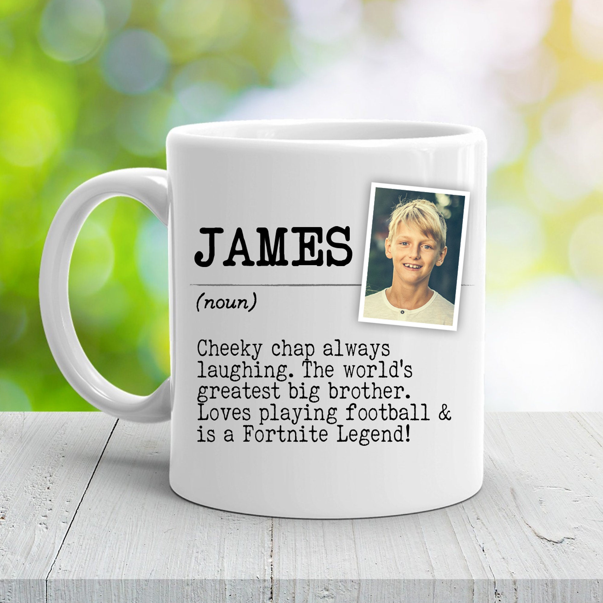 Personalised Name Mug With Photo Name Definition Mug Add | Etsy