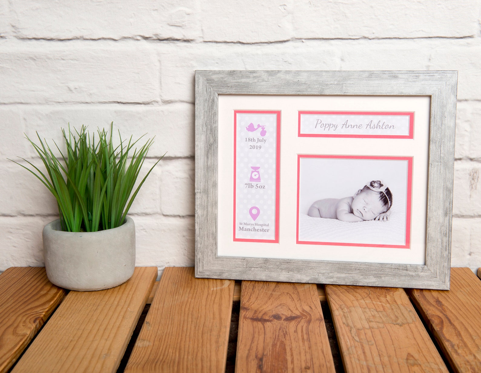 Personalised Baby Photo Frame Gift for Newborn Fantastic | Etsy