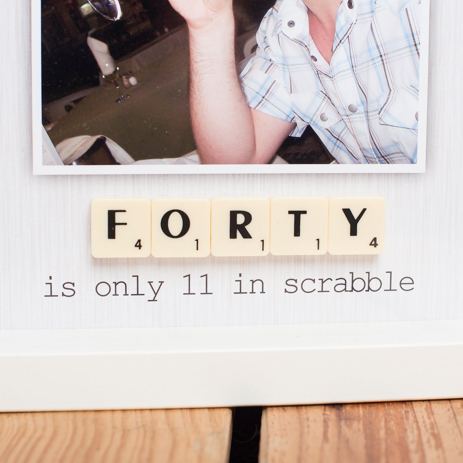 Personalised Birthday Scrabble Photo Frame 30th 40th 50th - Etsy