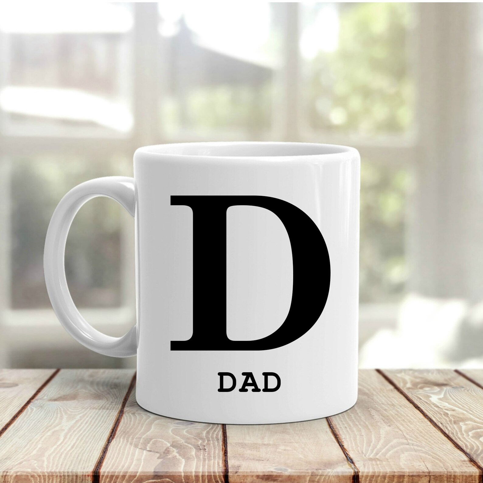 Initial Name Mug Classic Letter Design Personalised With | Etsy