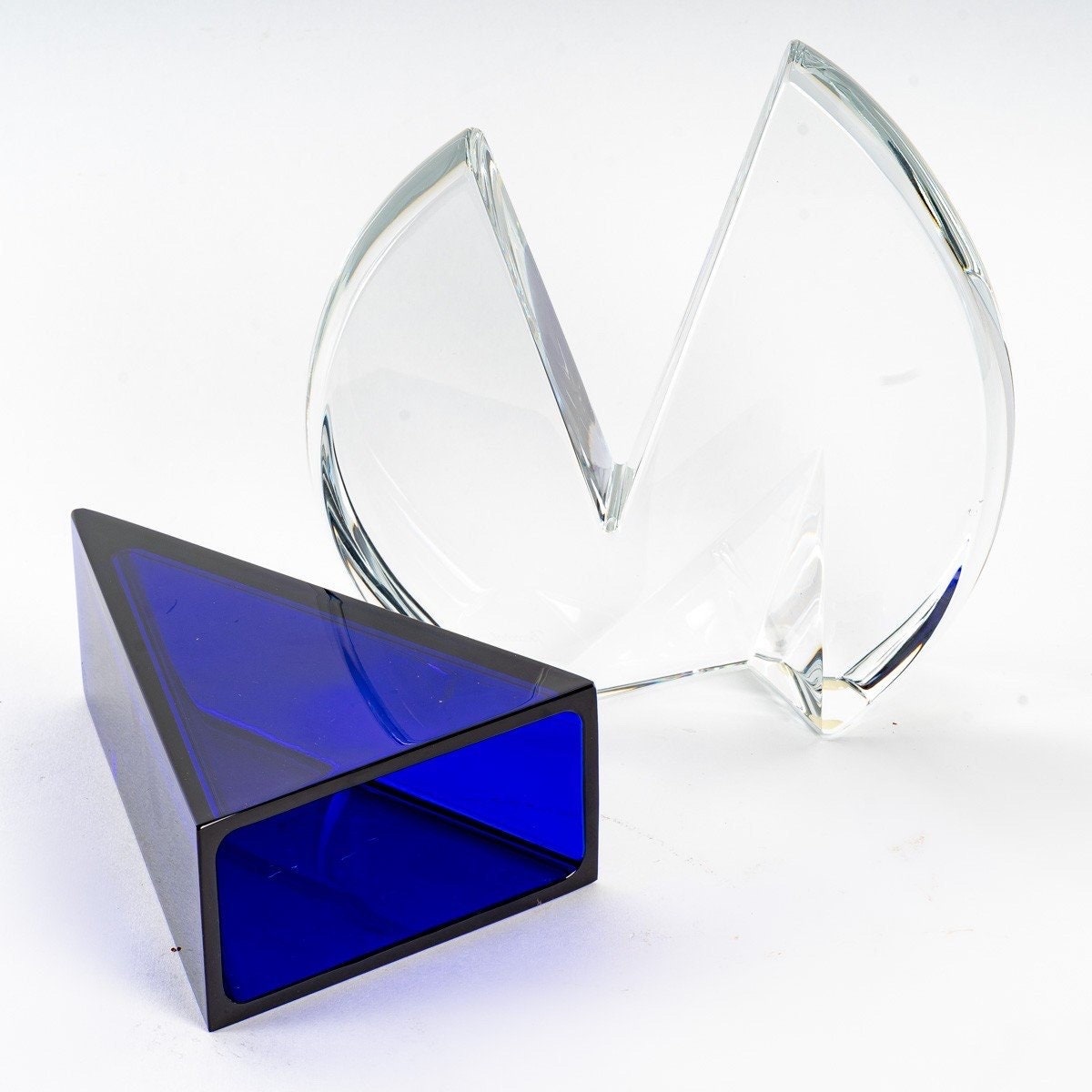 Baccarat Crystal vector Vase by Nicolas Triboulot - Etsy