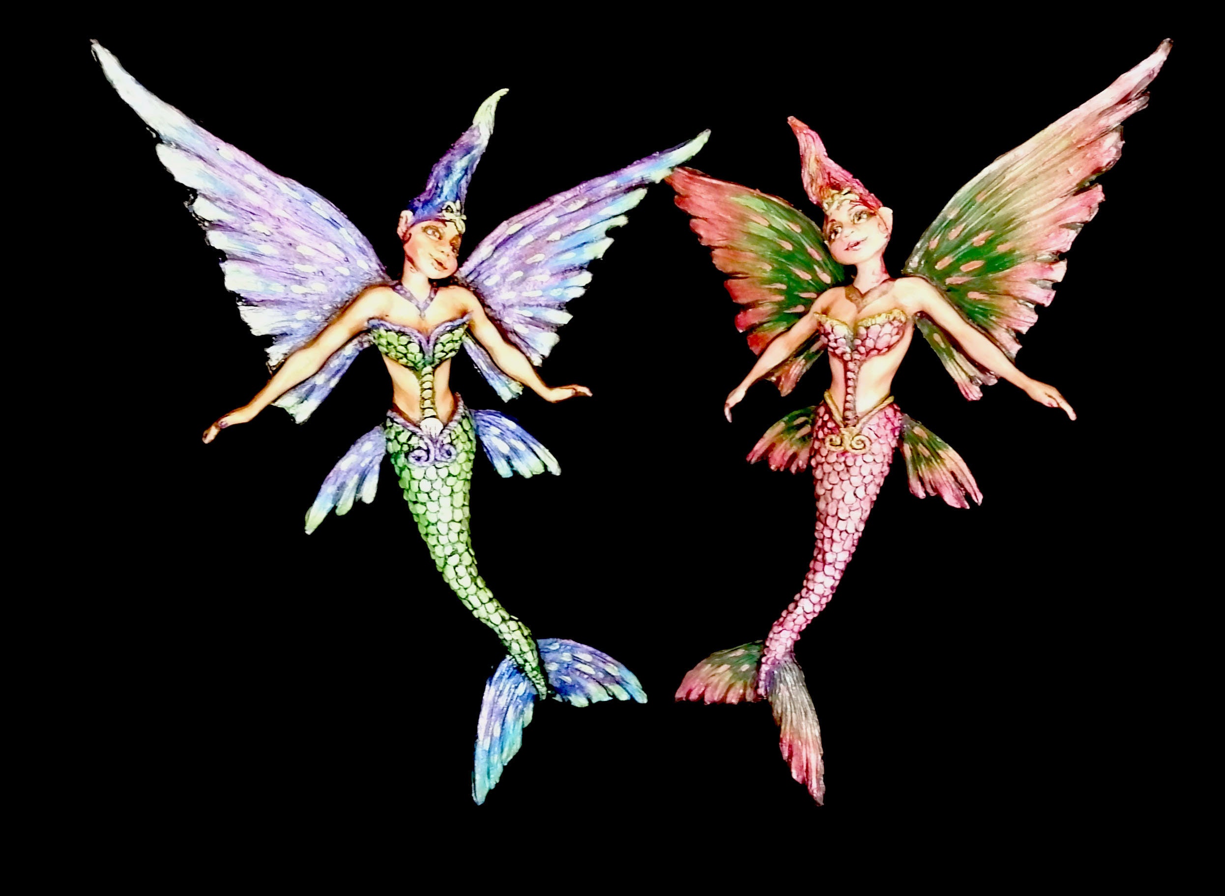 Flying Fish Mermaids Wall Hanging 1 - Etsy