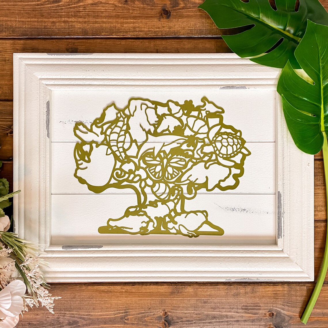 Animal Kingdom Tree Inspired Cut File Design - Animal Kingdom Cut File ...