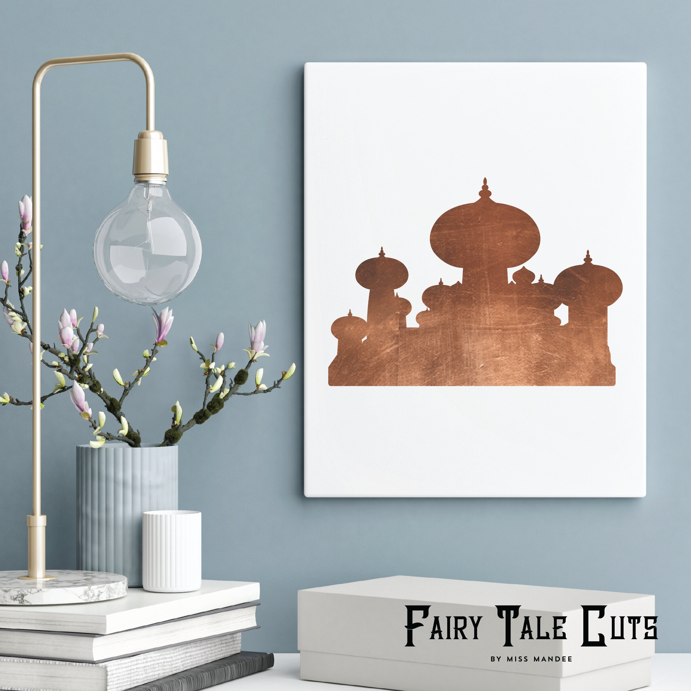 Jasmine's Castle Silhouette Agrabah Palace Aladdin - Etsy