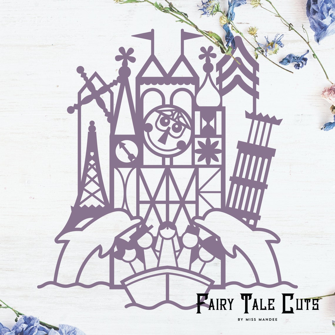 It's a Small World Inspired Cut File Design - Disneyland Cut File ...