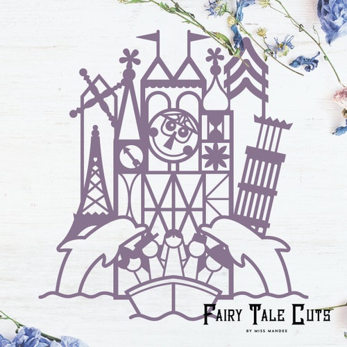 It's a Small World SVG One-color Vinyl Cricut Silhouette - Etsy