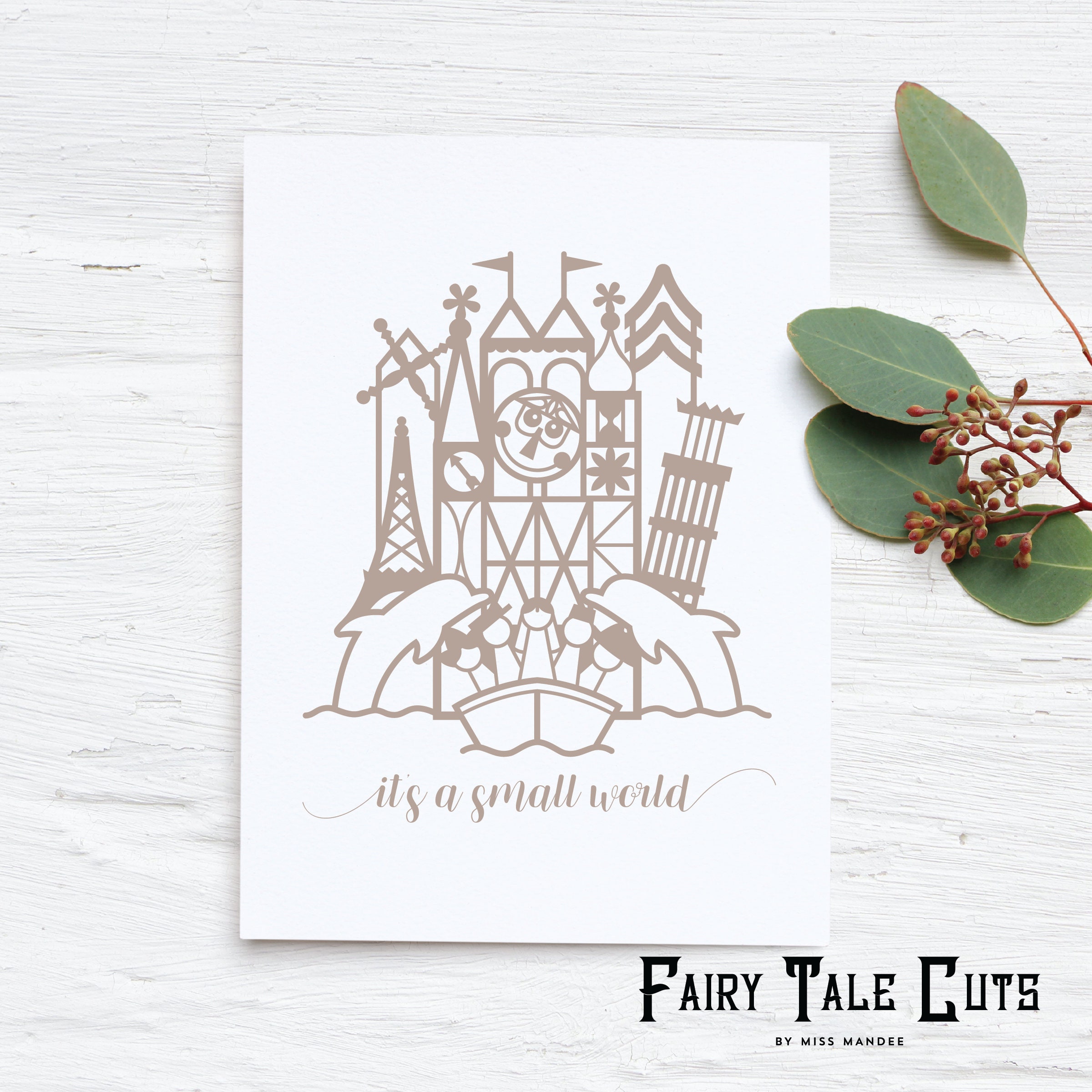 It's a Small World Inspired Cut File Design - Disneyland Cut File ...