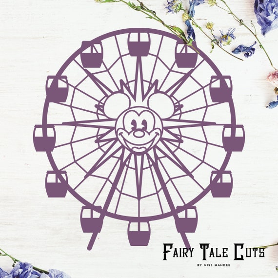 Mickey's Fun Wheel Inspired Cut File Design Disneyland | Etsy España