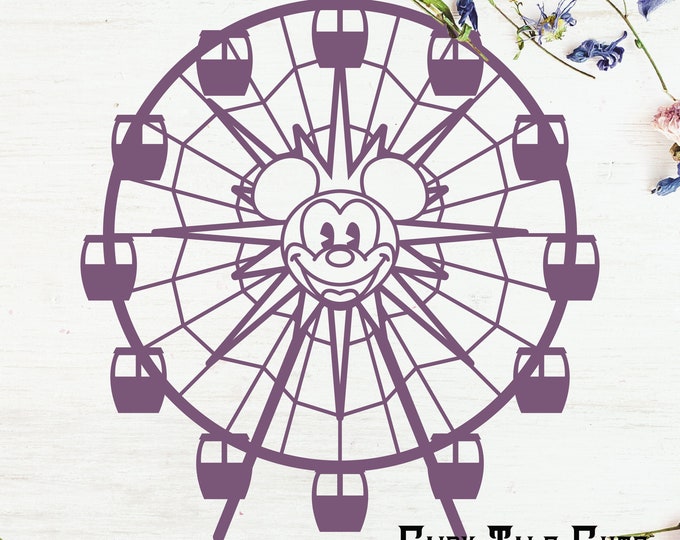 Mickey Fun Wheel SVG - Pixar Pal-a-round SVG - Mickey SVG - Ferris ...