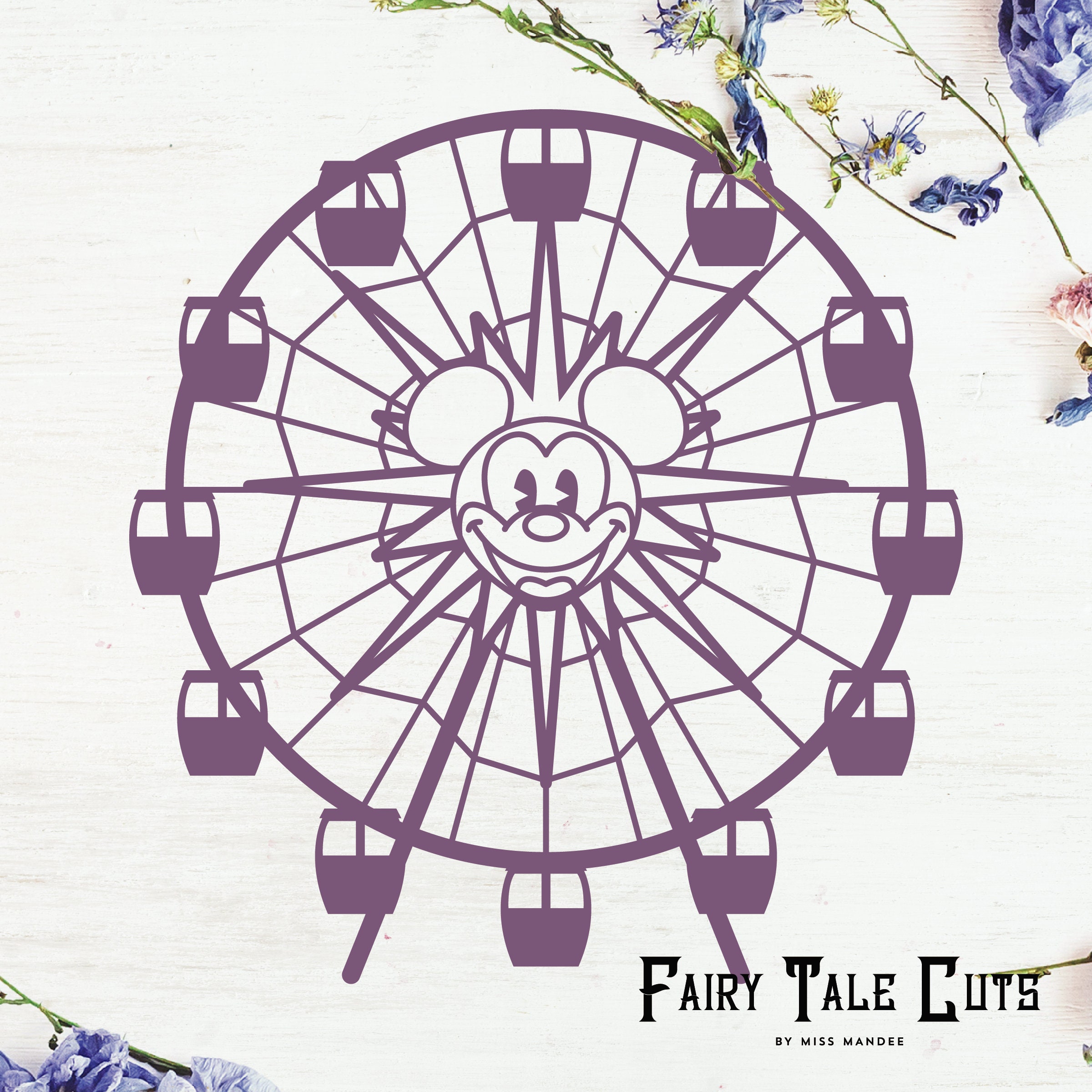 Mickey's Fun Wheel Inspired Cut File Design - Disneyland Cut File ...