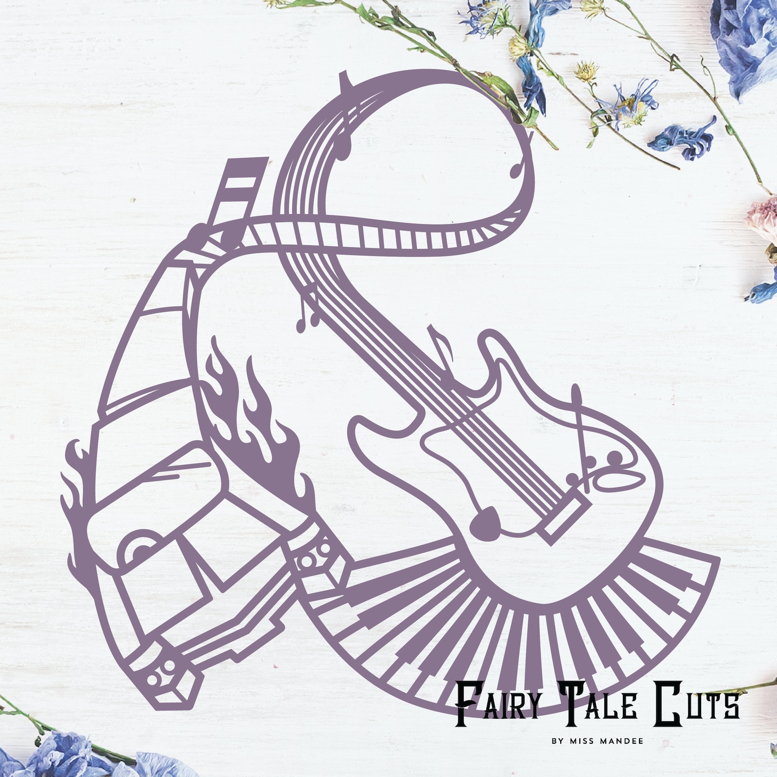 Rock N Roller Coaster Inspired Cut File Design - Digital Download - SVG ...